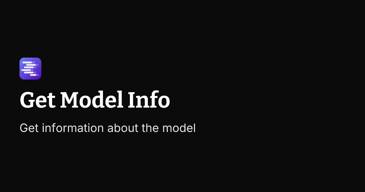 Get Model Info | LM Studio Docs