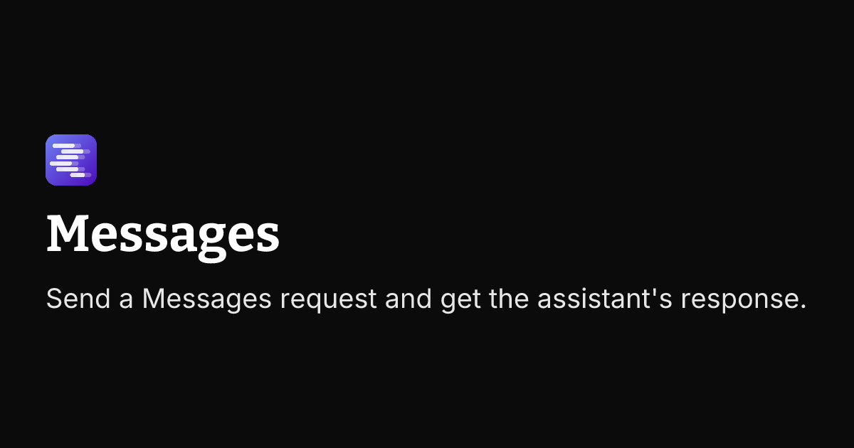 Messages | LM Studio Docs